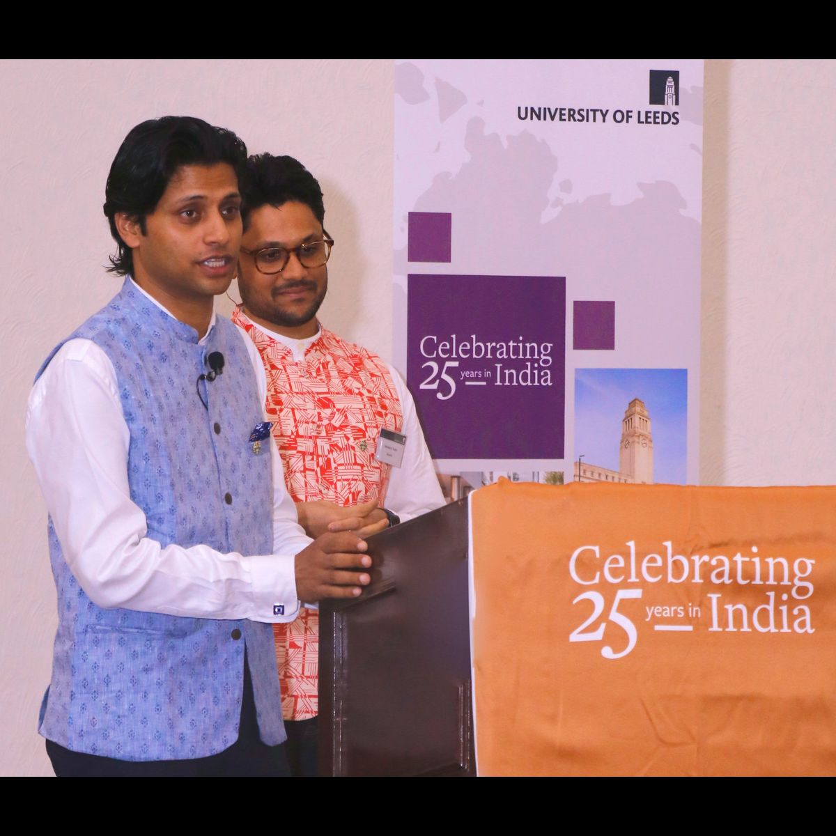 Guests mark an Indian milestone